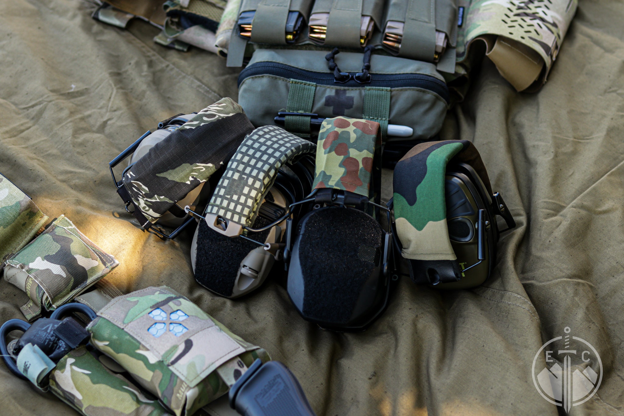 Ear Protection Cover Camoflauge Wrap for Electronic Hearing Protection ...