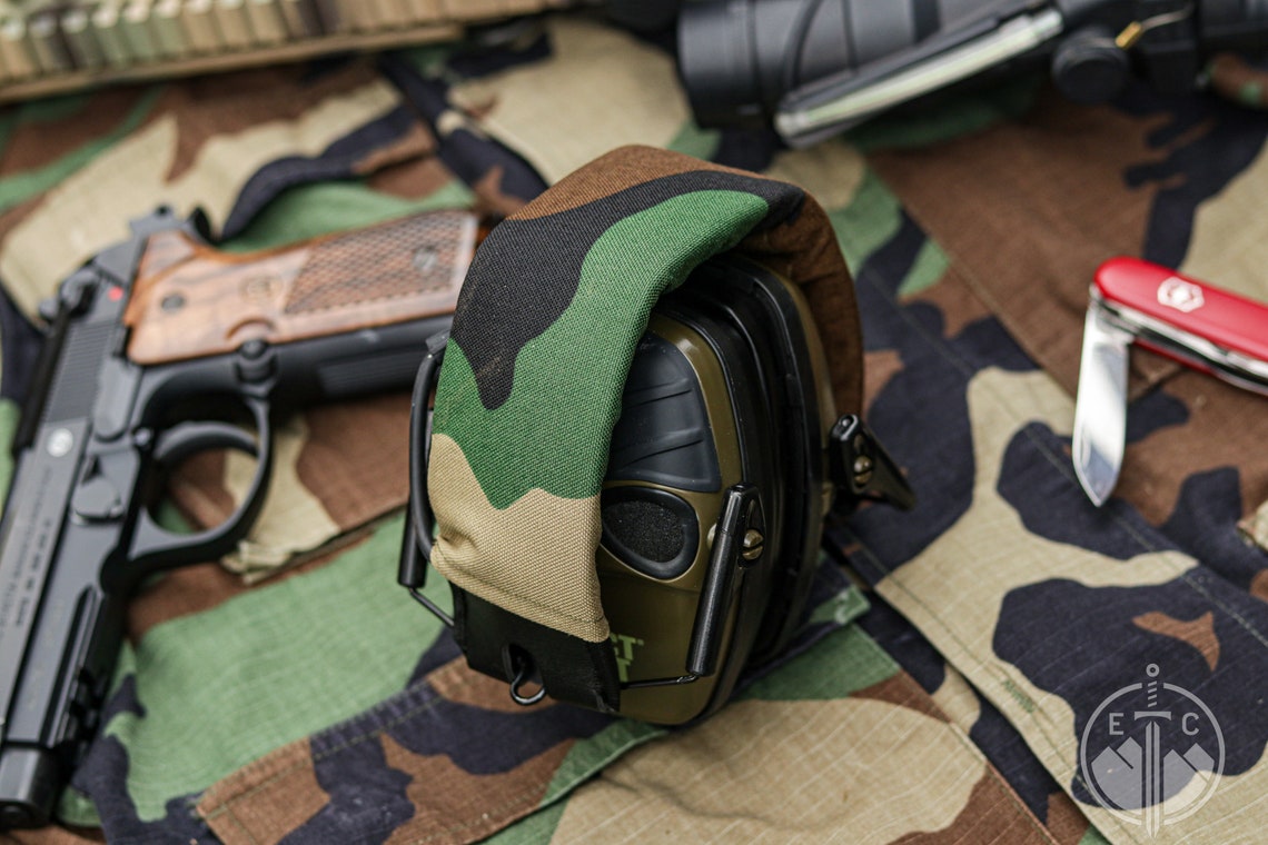 Ear Protection Cover Camoflauge Wrap for Electronic Hearing Protection ...