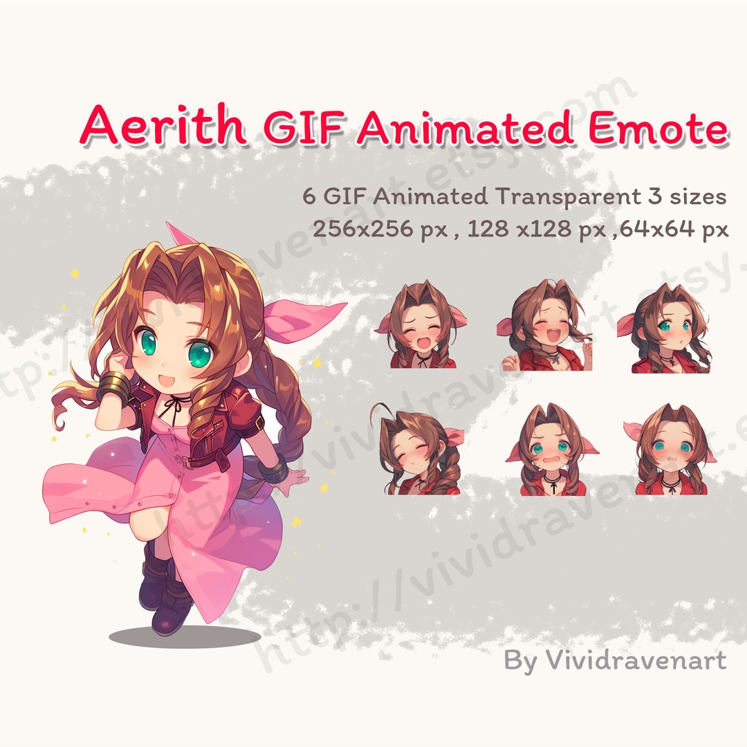 Aerith Emote GIF - Etsy