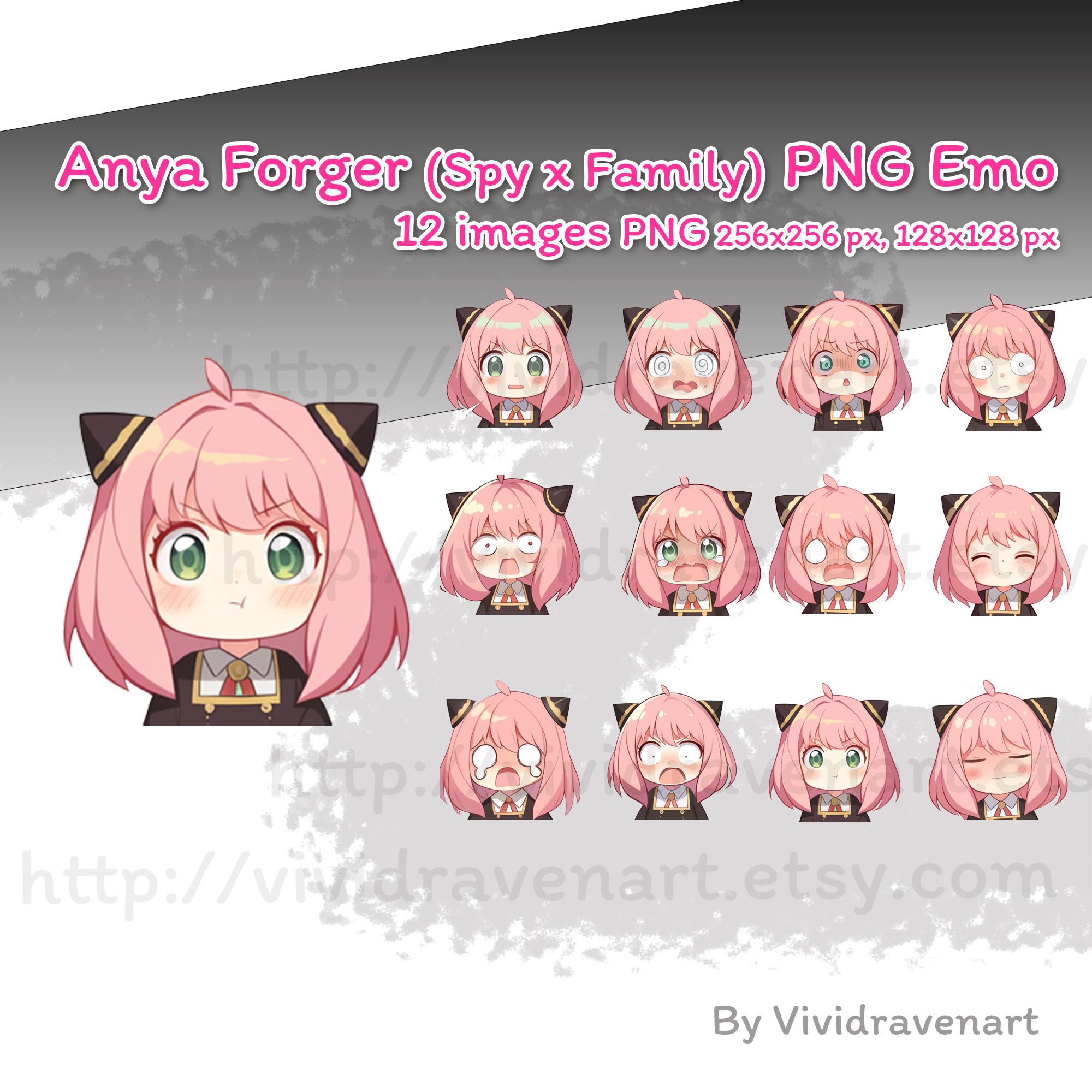 Anya Forger (spy X Family) Emotes - Etsy