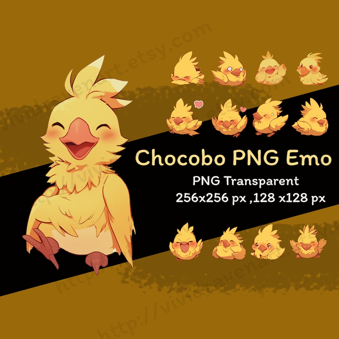 Chocobo Final Fantasy PNG Emo - Etsy