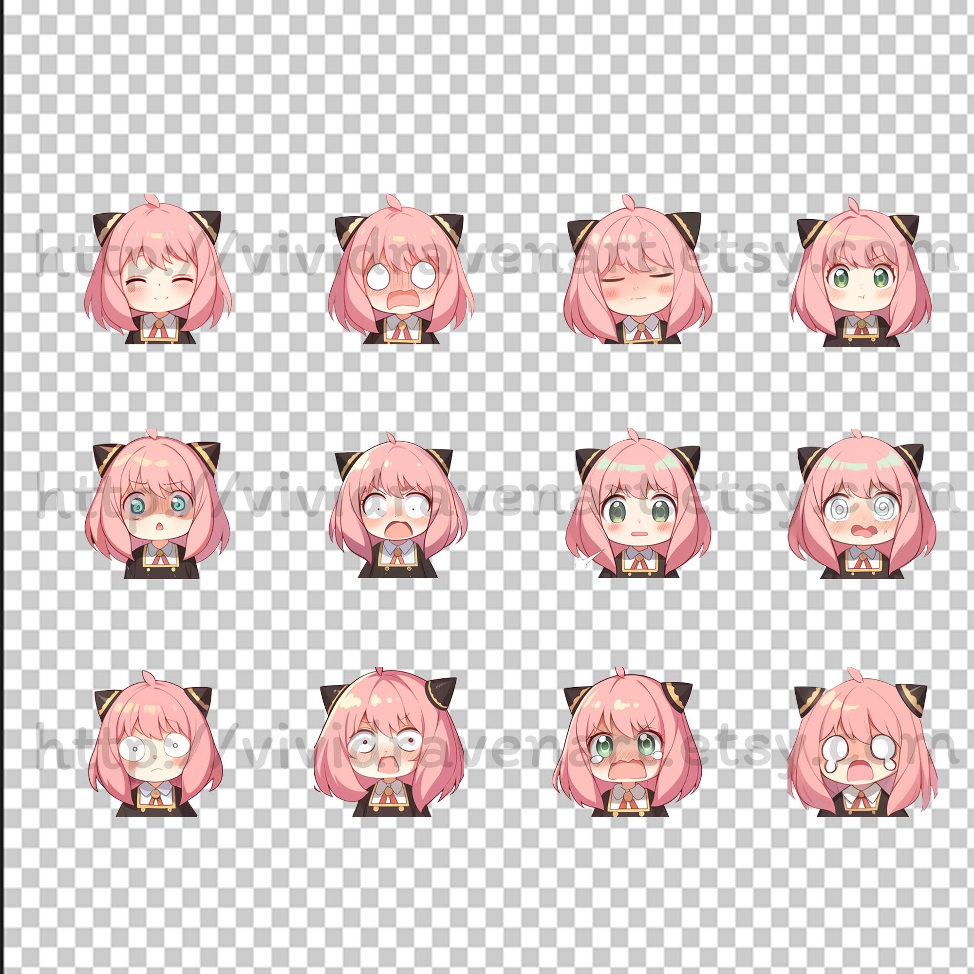 Anya Forger (spy X Family) Emotes - Etsy