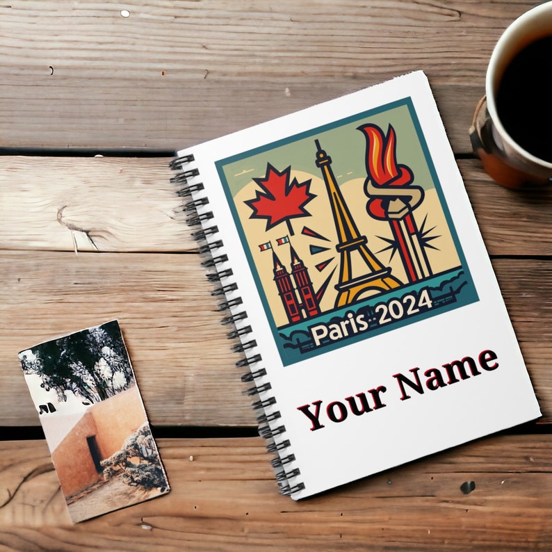 Custom 90's Olympic Maple Leaf Ruled Lined Spiral Notebook Collectible ...