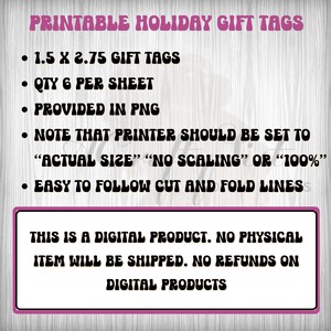 Hyland Cow Christmas Gift Tags Printable Holiday to and From Tags ...