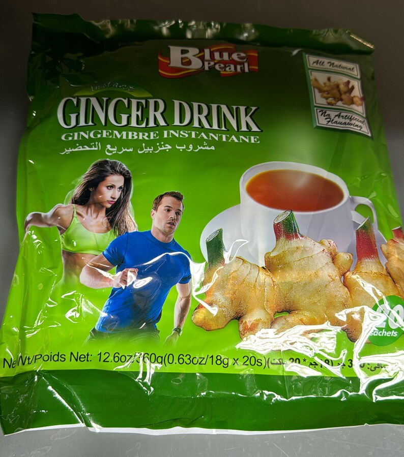 Blue Pearl Instant Ginger Drink - All-natural Ginger Tea, Quick & Easy ...