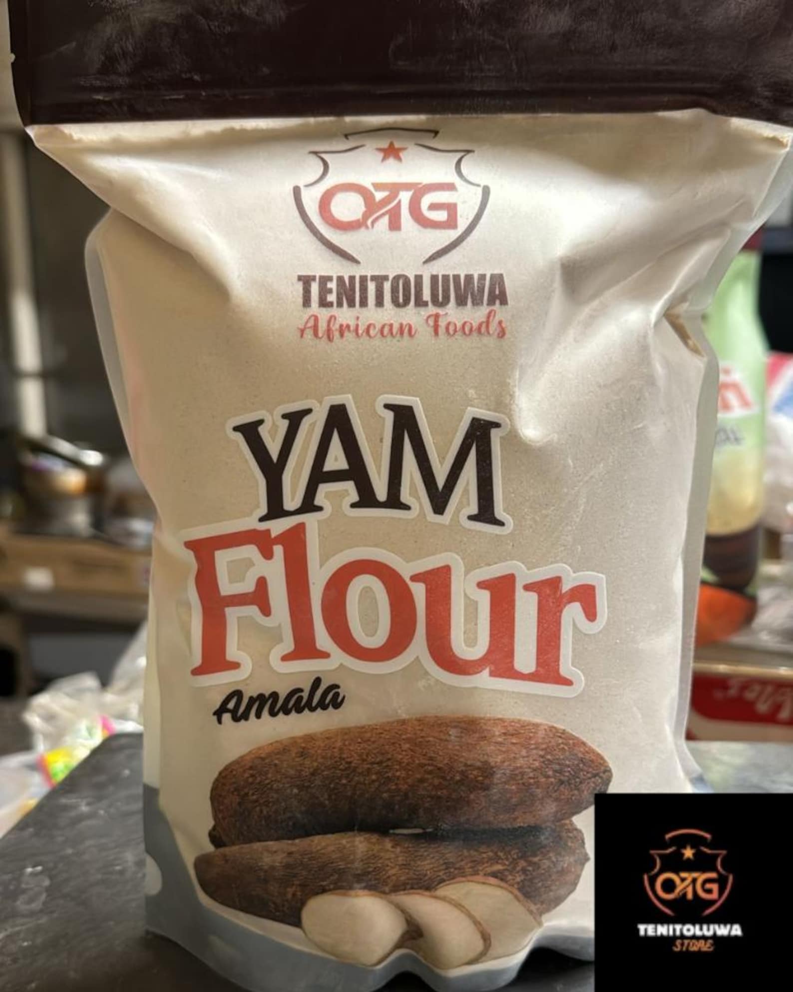 4lb Tenitoluwa Yam Flour (amala) - Instant Yam Flour Elubo Isu - Etsy