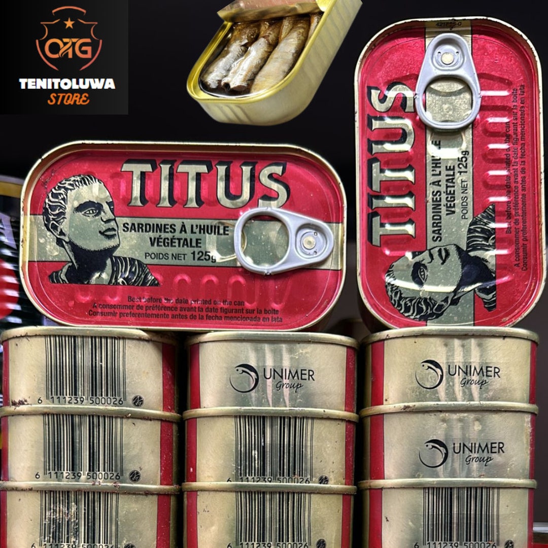 Authentic Nigeria Titus Sardine 125g - 6 Packs - Etsy