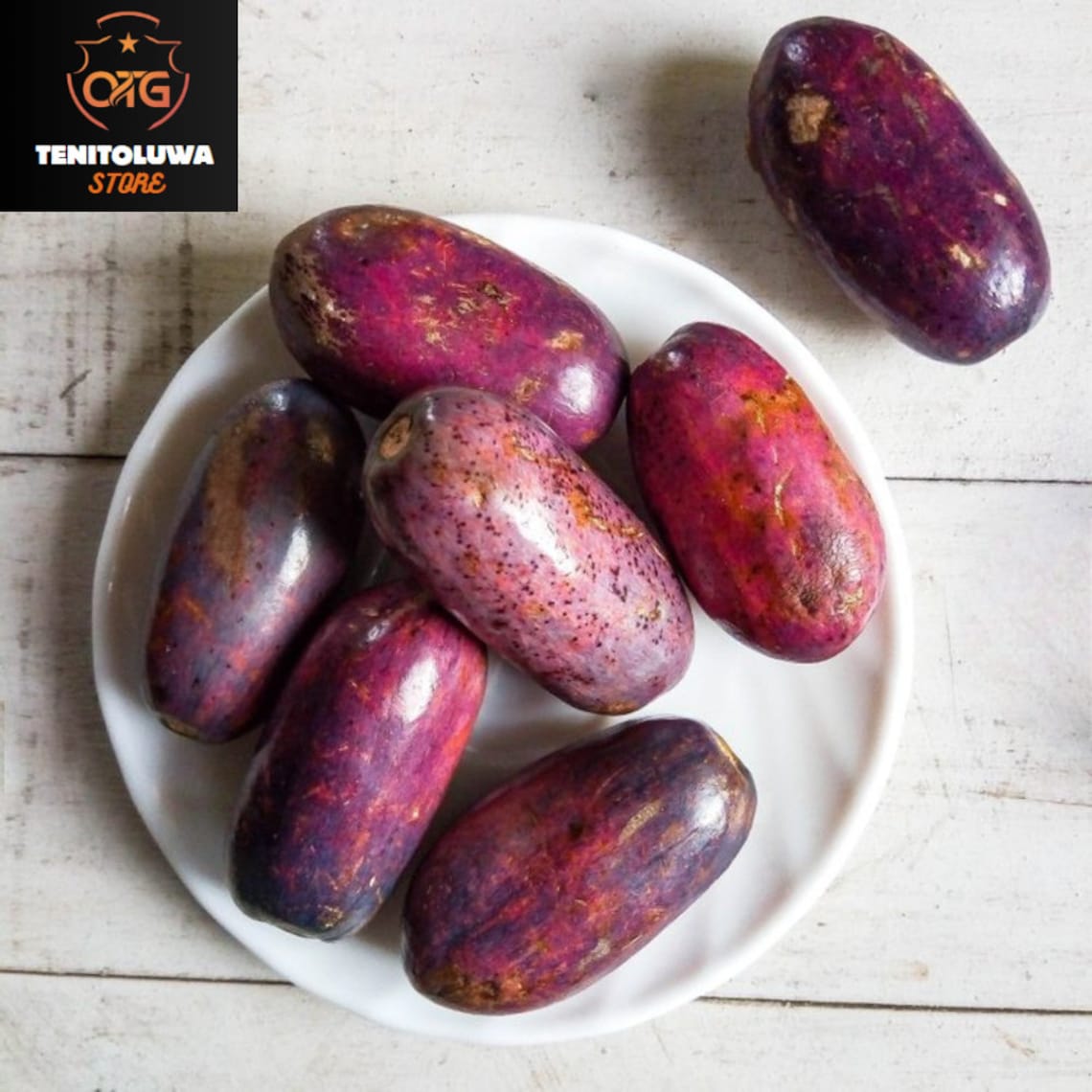 Fresh Ube [12pcs] - Frozen Ube -african Ube-fresh Safou-prume-atanga ...