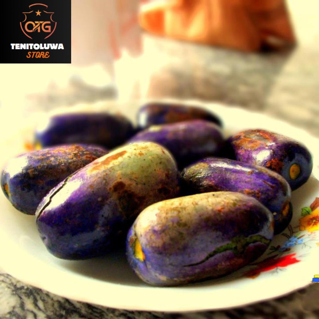 Fresh Ube [12pcs] - Frozen Ube -african Ube-fresh Safou-prume-atanga ...