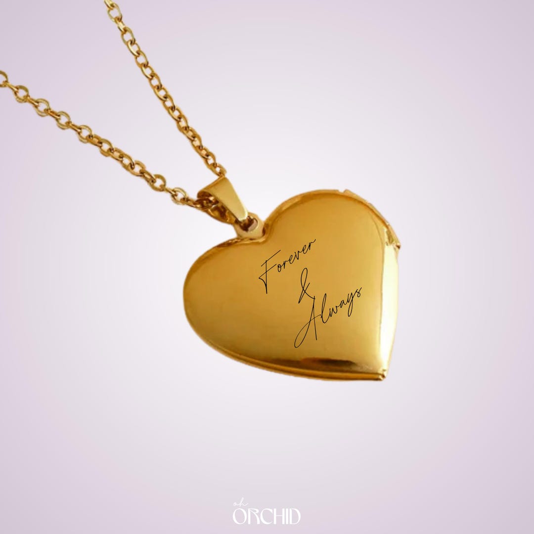 Custom Heart Locket Necklace • Personalized Jewelry • Sentimental Gifts ...