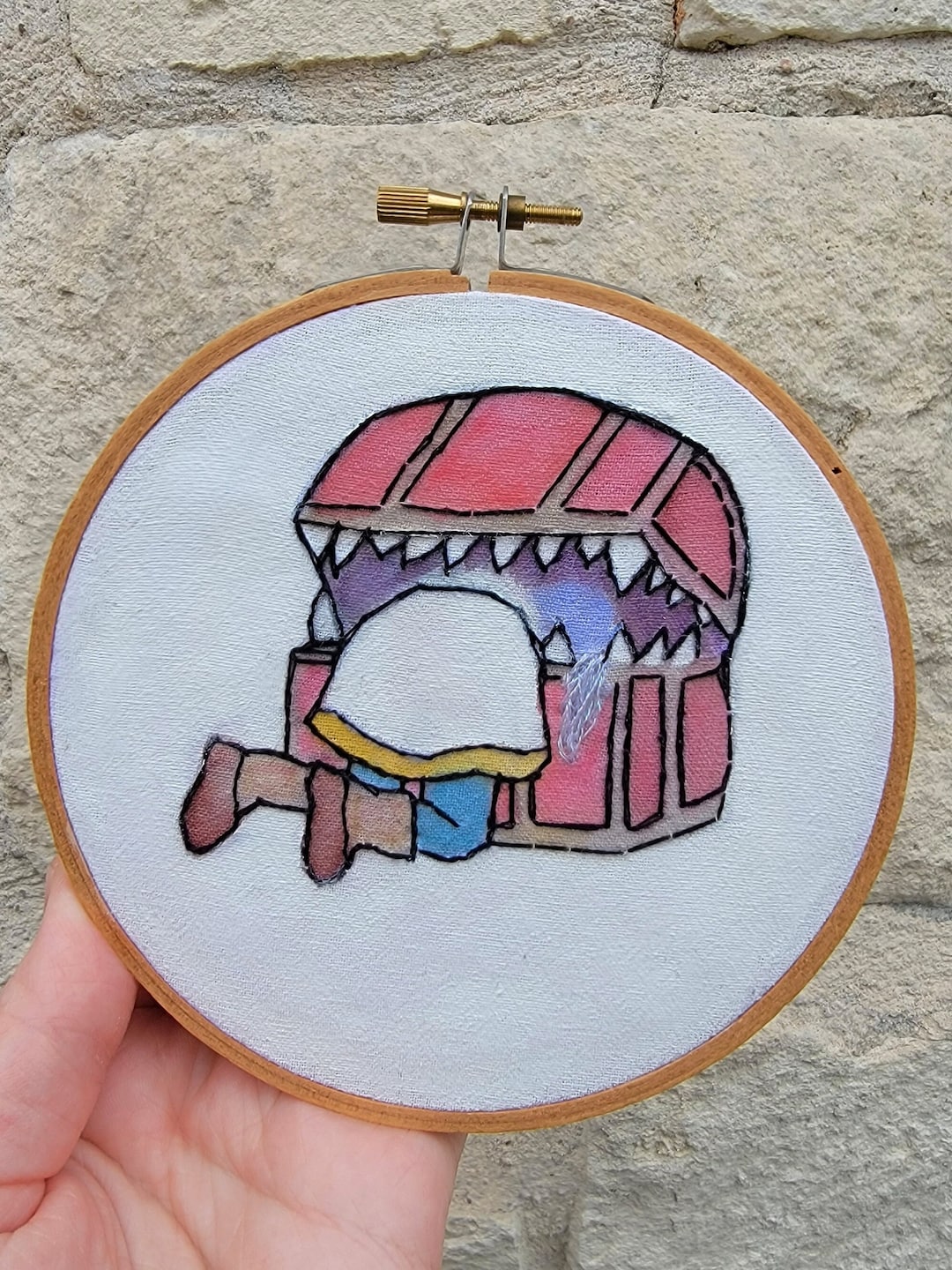 Frieren Embroidery, Anime Mimic Chest Embroidery, Mixed Media Anime ...