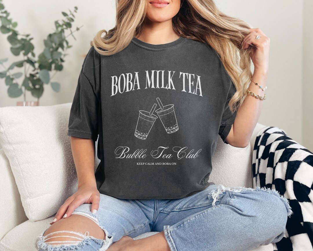 Boba Tea Tshirt, Boba Milk Tea, Boba Shirt, Bubble Tea Shirt, Boba Tea ...