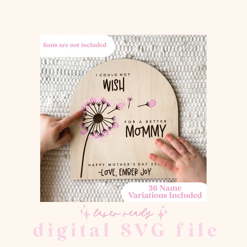 Dandelion Fingerprint Svg - Etsy