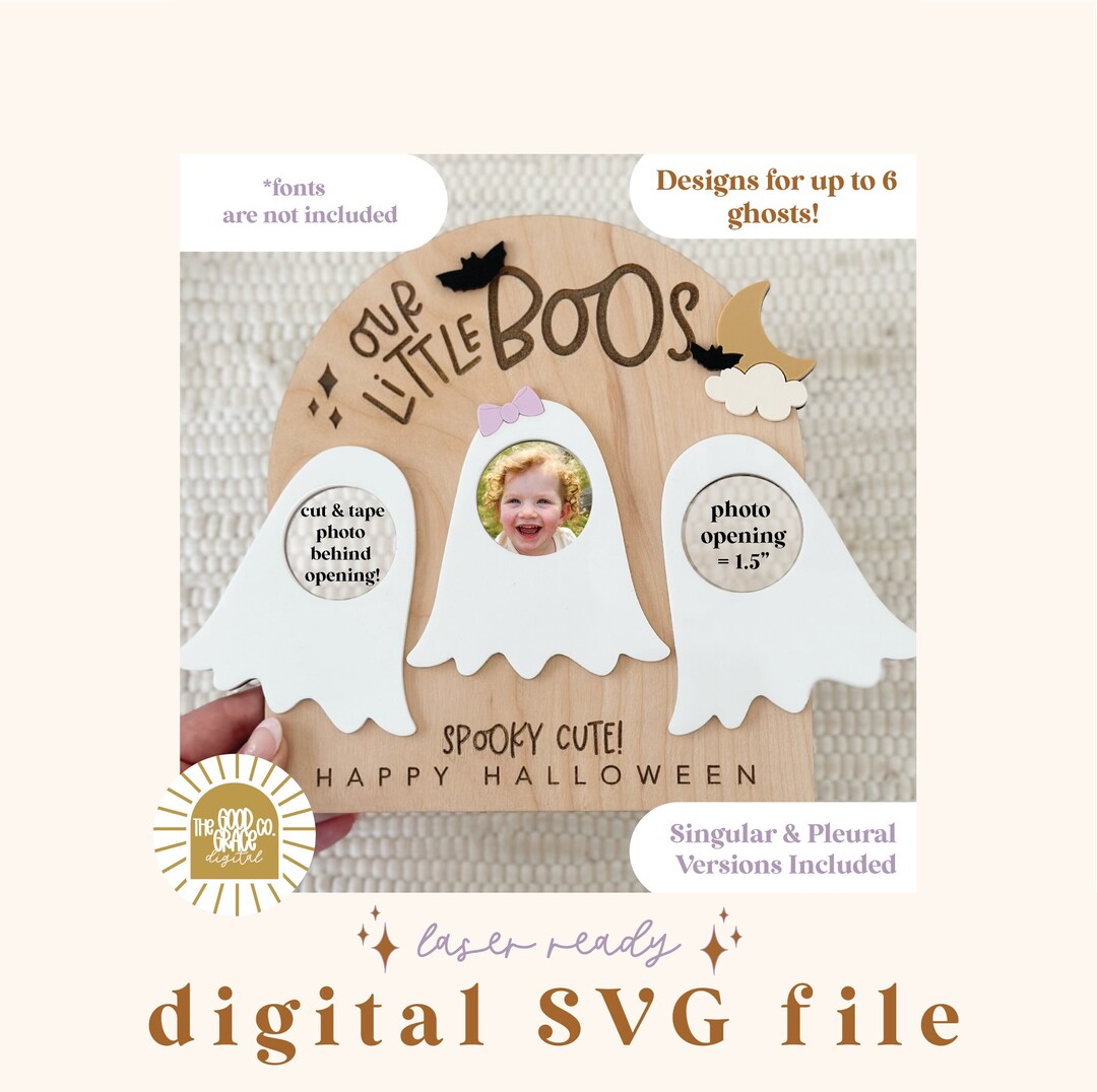 SVG Halloween Ghost Photo Arch File | Halloween Digital File | Ghost ...