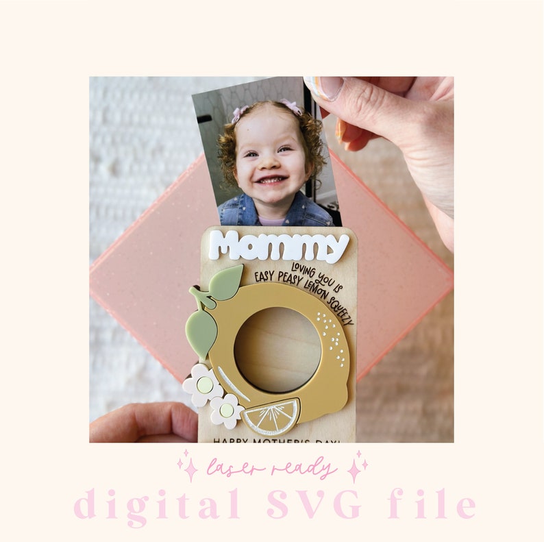 SVG Mother's Day Fridge Magnet Photo Frame Mother's Day Digital File ...
