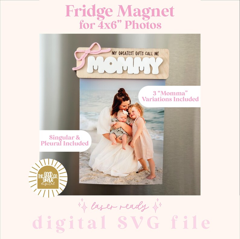 SVG Mother's Day Fridge Magnet | Mother's Day Digital File | Gift for ...