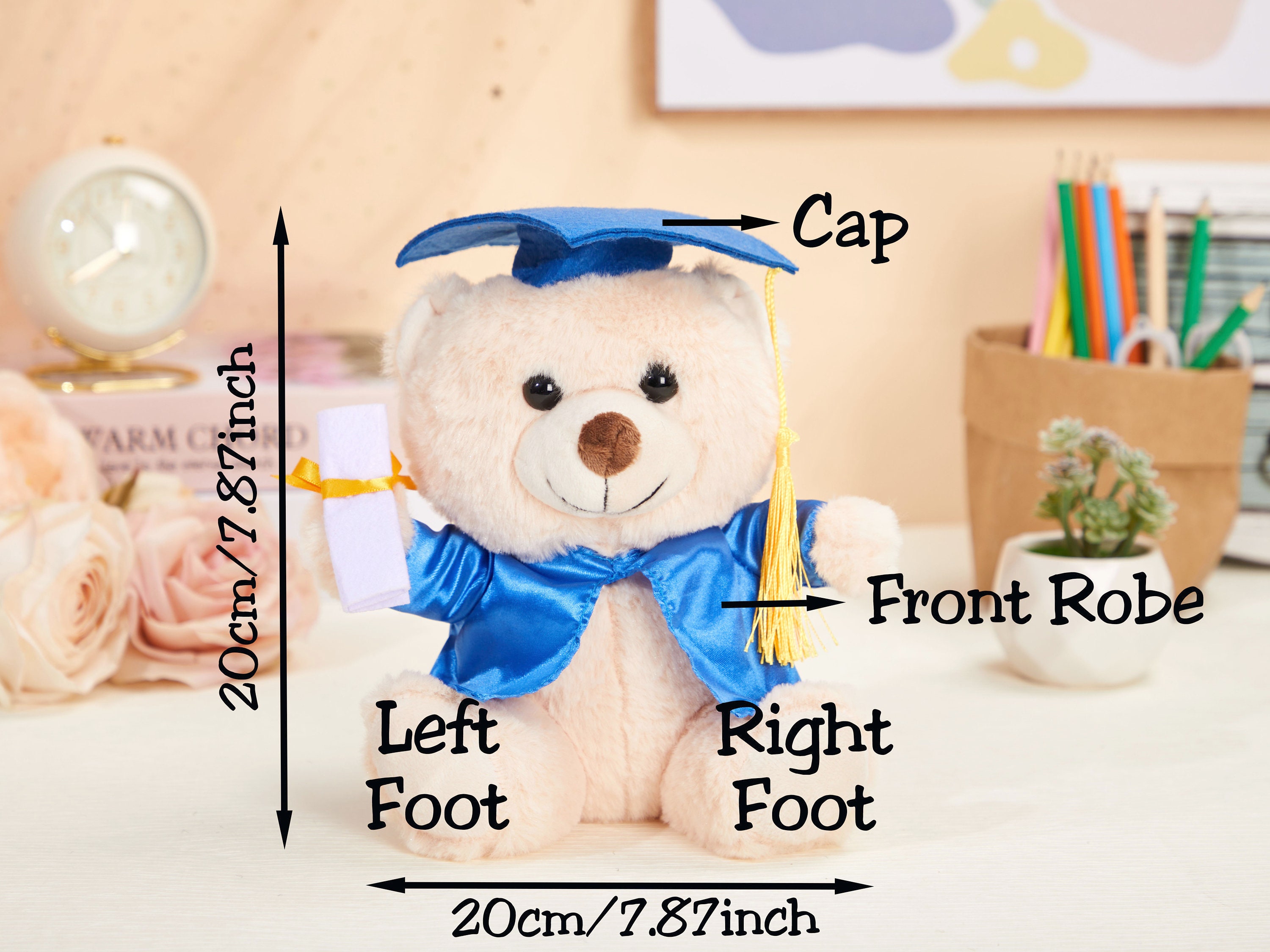 Personalized Graduation Teddy Bear 2024 Kindergarten Grad Teddy Bear ...