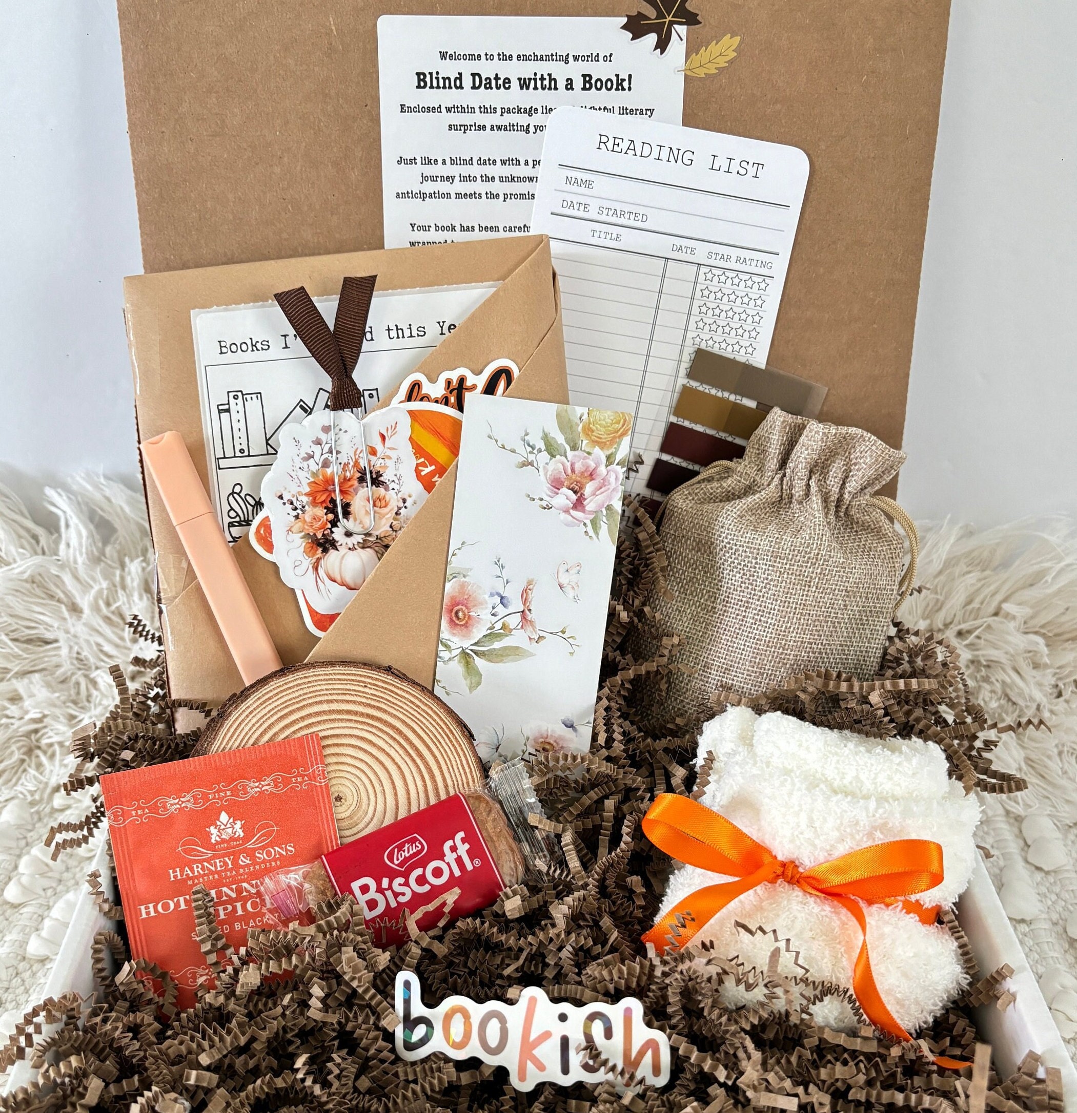 Blind Date With a Book Lover Gift Box Customizable Reading Gift Set ...