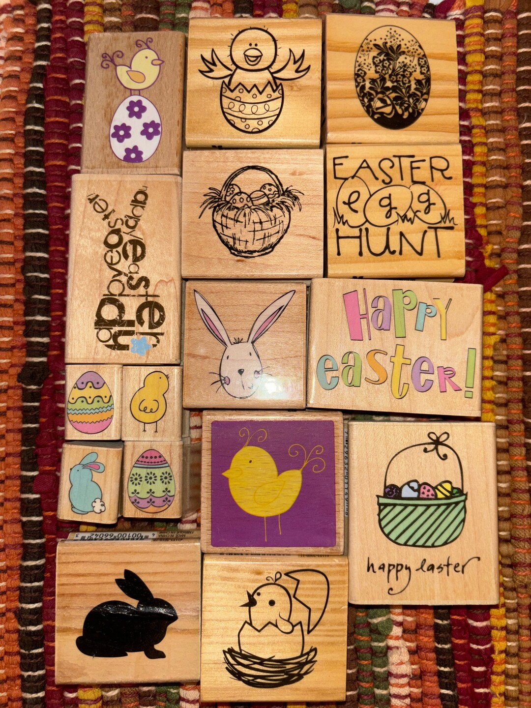Lot of 16 Easter Stamps. Gently Used. Please Convo With Any Questions ...