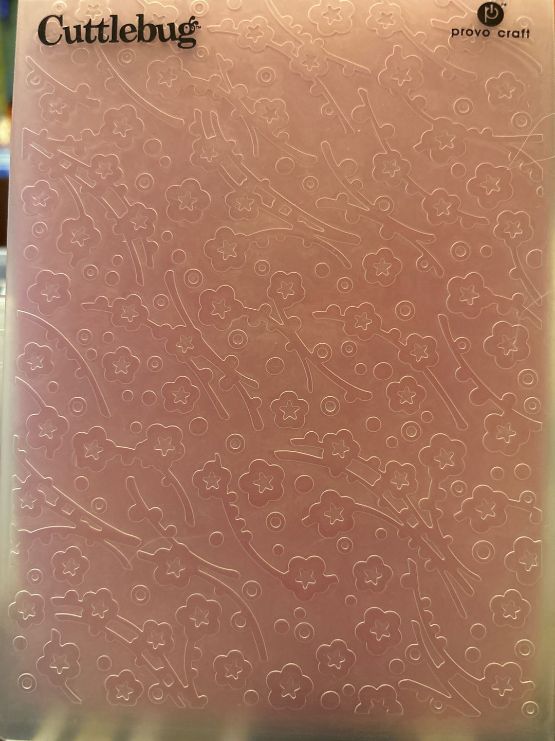 5x7 Flower Cuttlebug Provo-craft Embossing Folder - Etsy