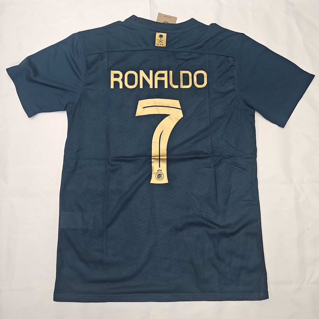 Cristiano Ronaldo CR7 Al Nassr Soccer Jersey Brand New Blue Men's Sizes ...