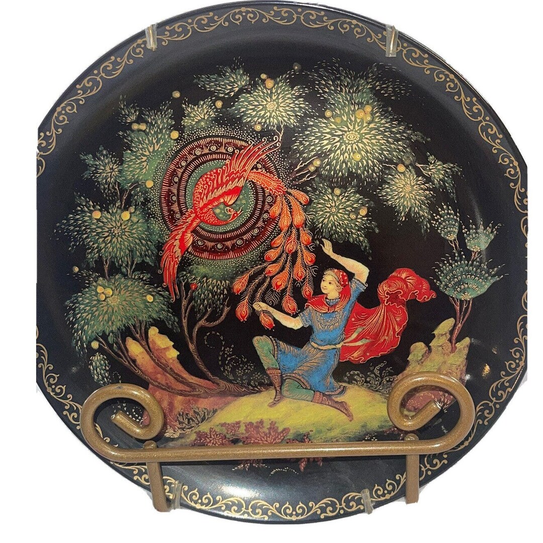 The Tsarevich and the Firebird Collectors Plate, Russian Lacquer ...