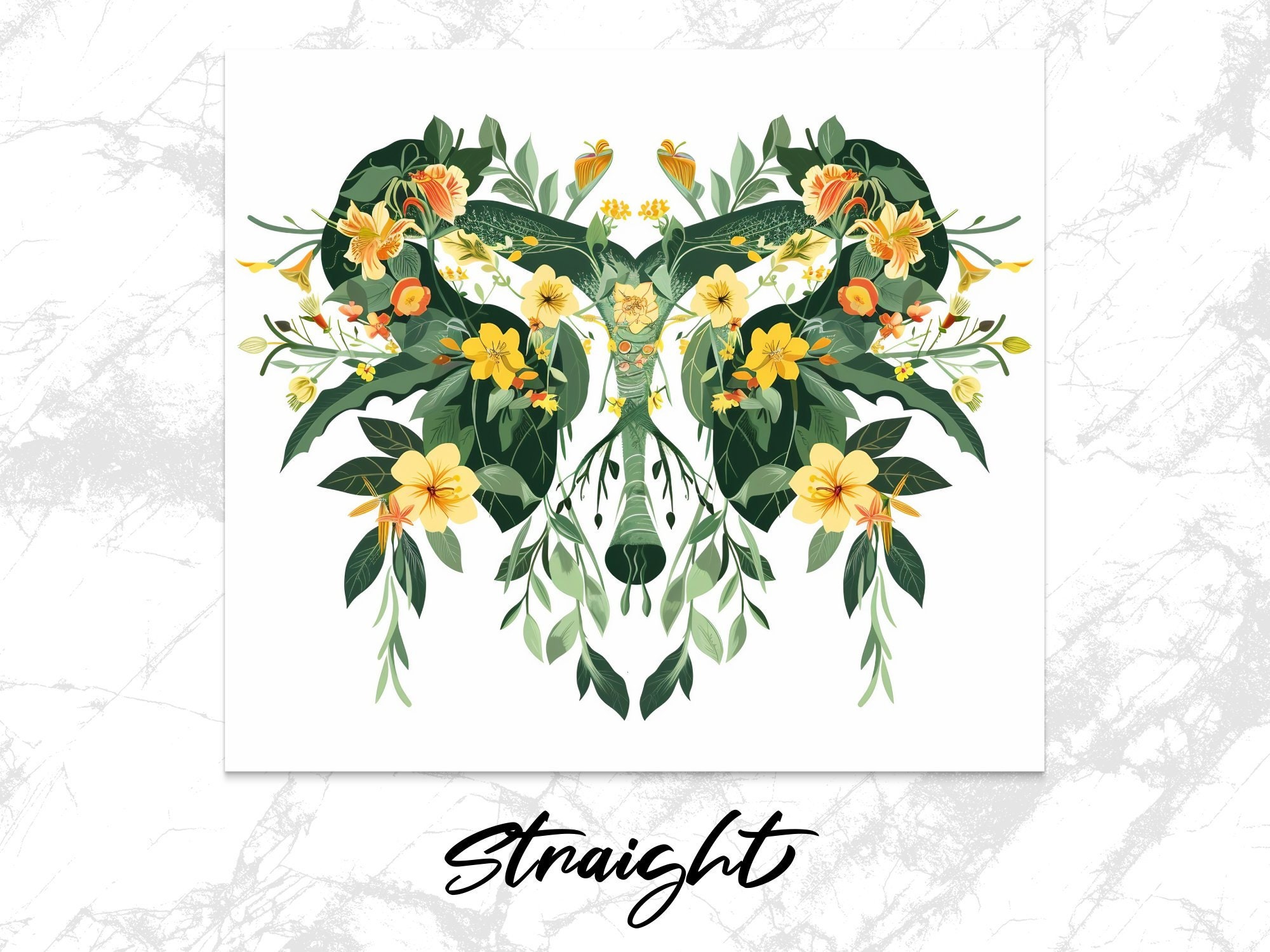 Floral Uterus Artwork, Digital Download, Feminine Wall Art, Women ...