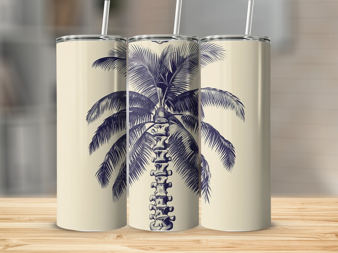 Digital Download Spine and Palm Tree Image, Printable Wall Art ...