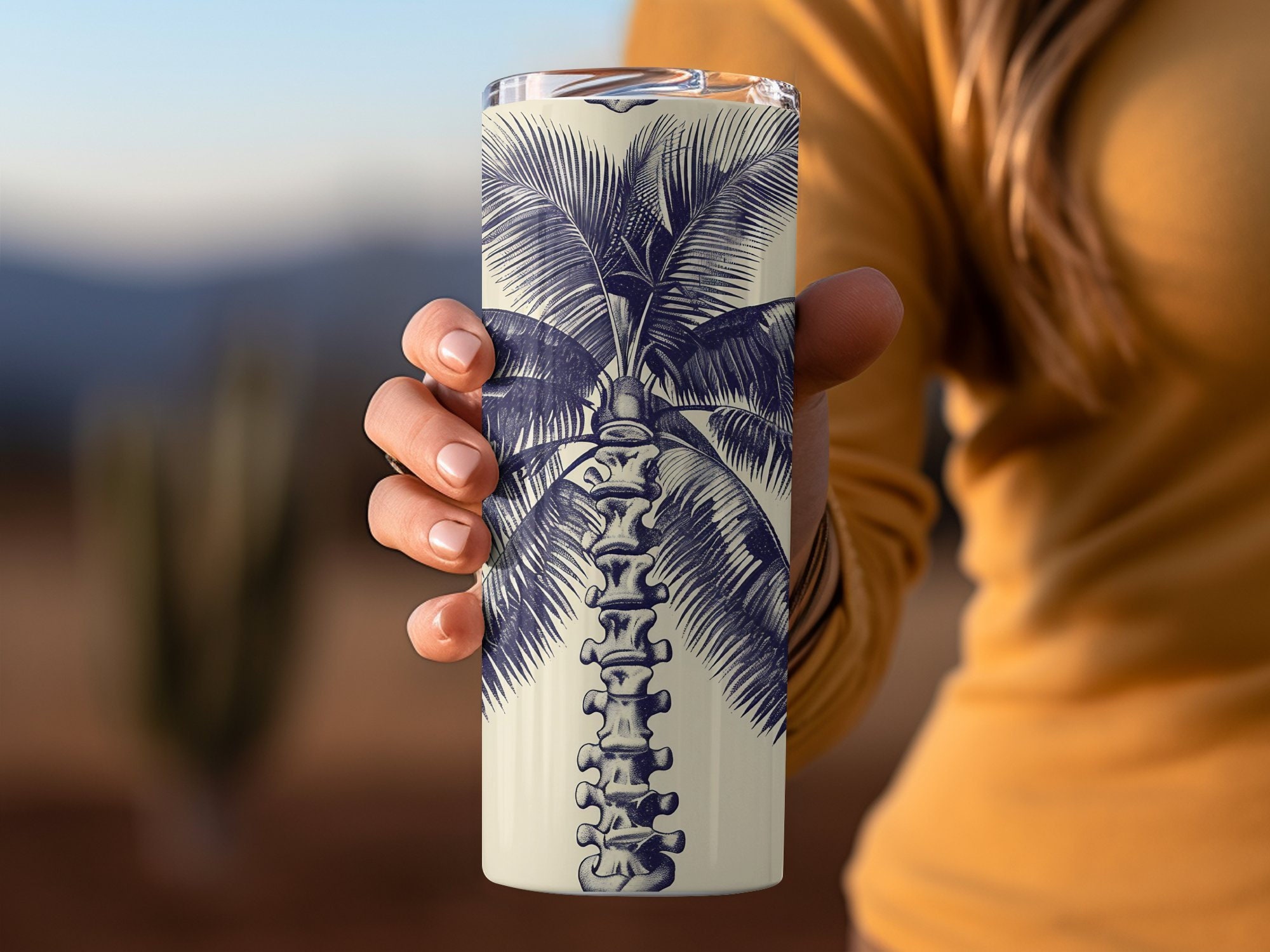 Digital Download Spine and Palm Tree Image, Printable Wall Art ...