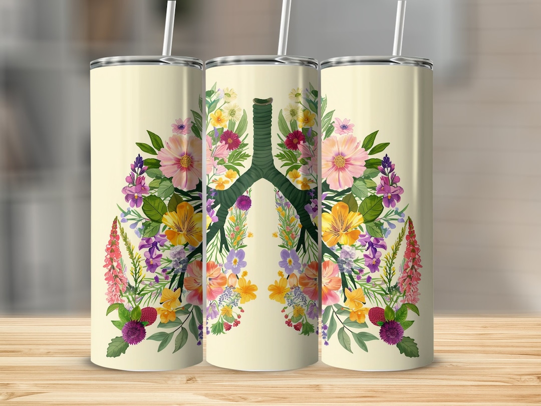 Digital Download, Floral Lungs Art Print, Botanical Human Anatomy Wall ...