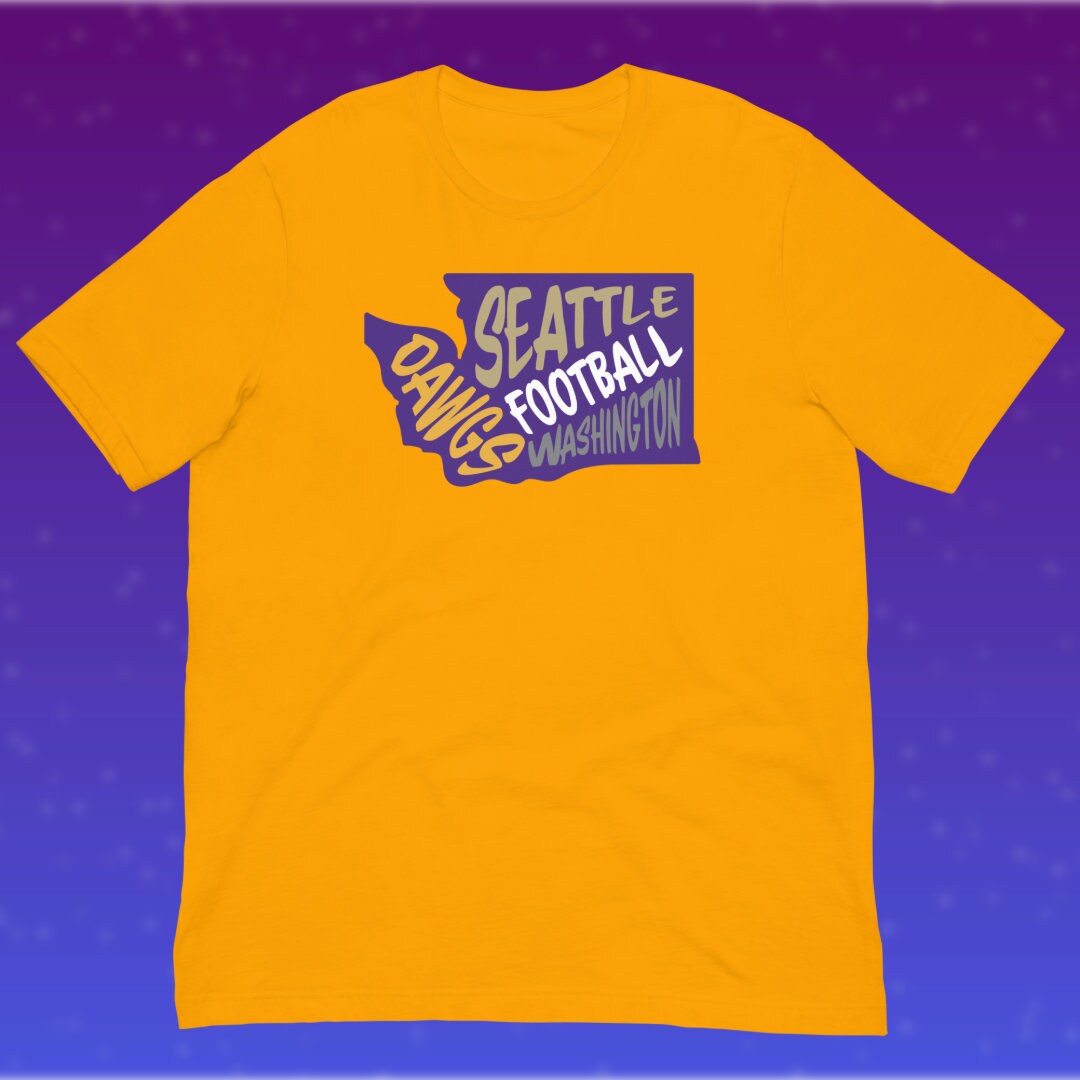 Seattle Words in State Outline Unisex T-shirt, Gift for Mom, Dad ...