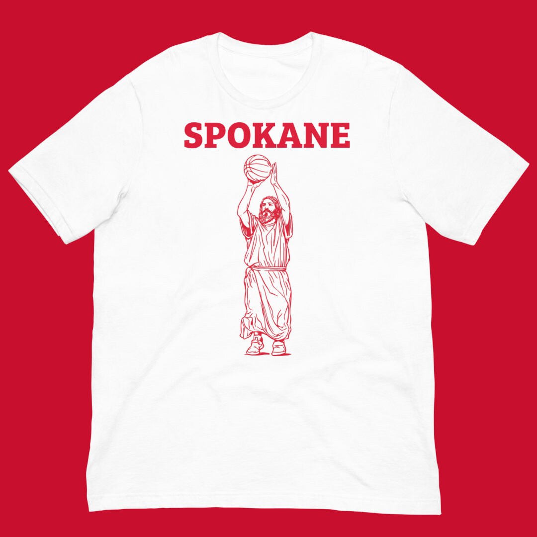 Spokane Basketball Jesus Jumpshot Funny Unisex T-shirt, Gift for Mom ...