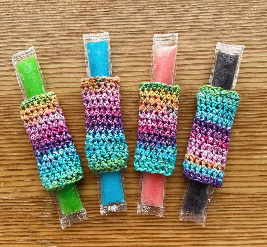 Rainbow Freeze Pop Cozy - Etsy
