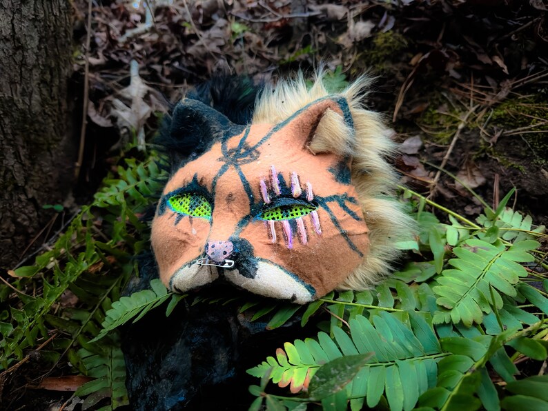 Custom Feline Therian/ Quadrobist Mask - Etsy