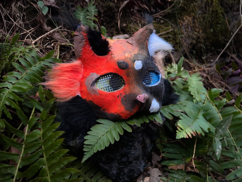 Custom Feline Therian/ Quadrobist Mask - Etsy