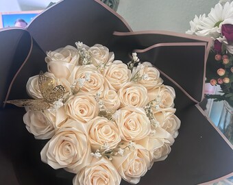 Heart Shape Eternal Rose Box /forever Roses/rosas Eternas/flower ...