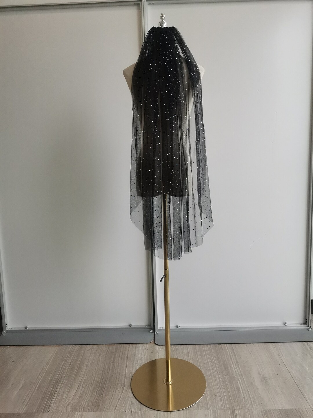 Stunning Black Lace Veil,incredible Sparkle Veil,black Wedding Veil ...