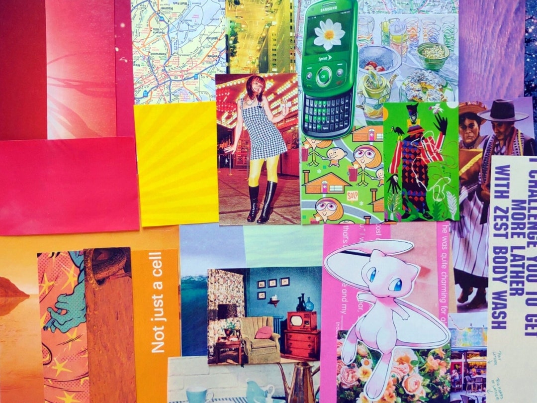 Monochromatic Color Magazine Clippings | 25+ Pcs. Red, Blue, Yellow ...