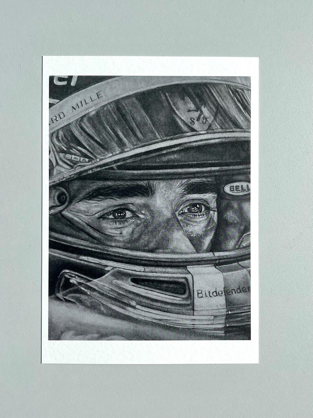 PRINT A5 Charles Leclerc Pencil Drawing - Etsy UK