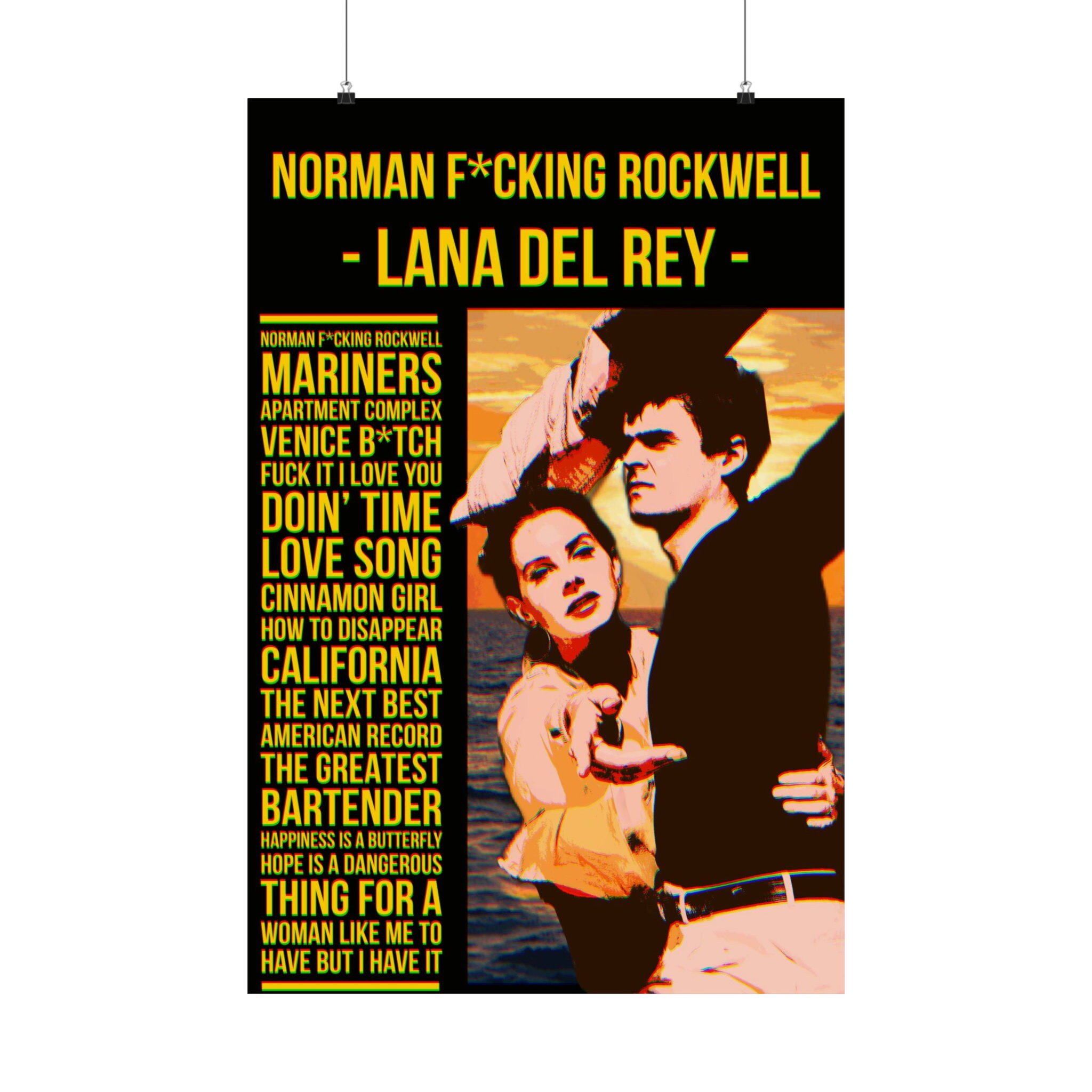 Norman F*cking Rockwell Lana Del Rey Album Poster sold by BraSchmidt ... Norman F*cking Rockwell Lana Del Rey Album Poster sold by BraSchmidt ...