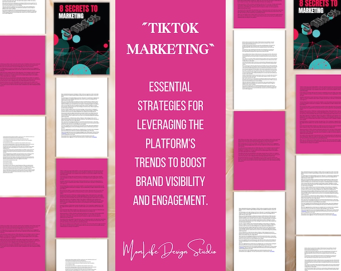 Tiktok Marketing Guide, Tiktok Guide, How to Use Tiktok for Business, Tiktok Hooks, Tiktok ...