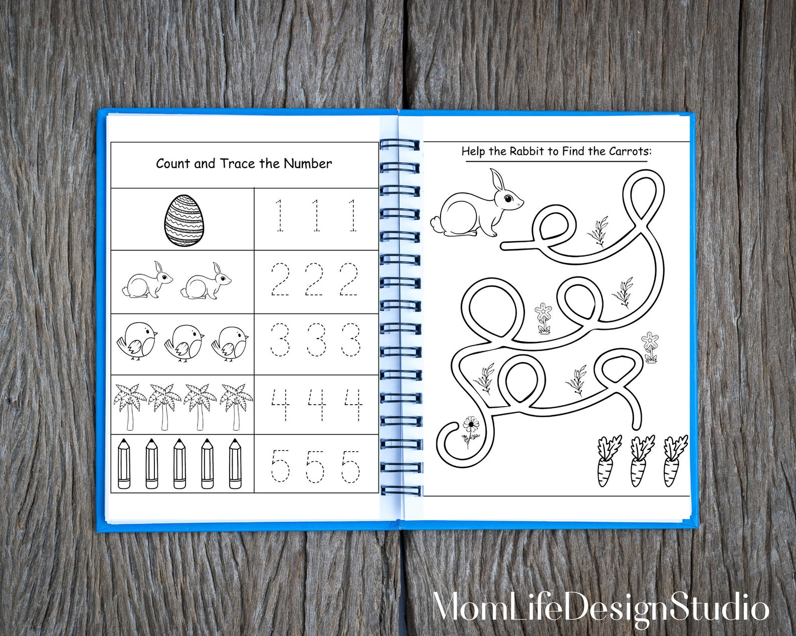 Count and Trace the Number, Printable Writing Practice, Tracing Numbers ...