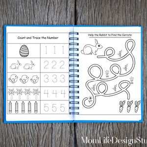 Count and Trace the Number, Printable Writing Practice, Tracing Numbers ...