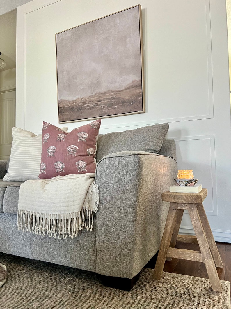 Vintage Inspired Stool / Small Rustic Bench / Vintage Inspired Wood ...