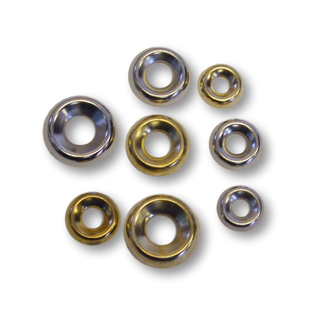 Finish Washer - Size and Metal Options - Sold per Dozen - Brass or ...