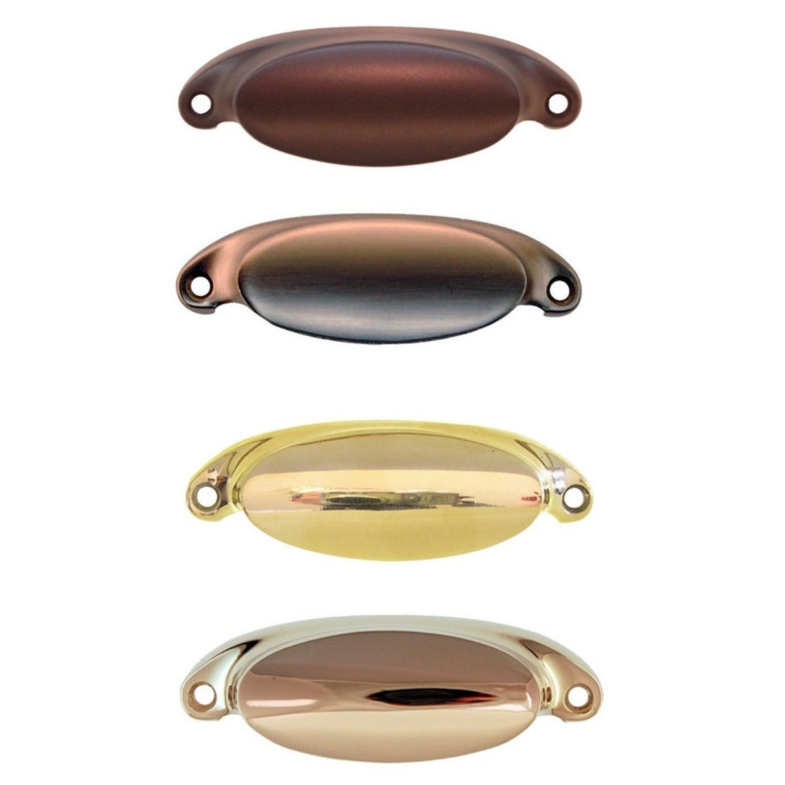 Classic Bin Pull – Solid Brass With Elegant Rounded Design – Available ...