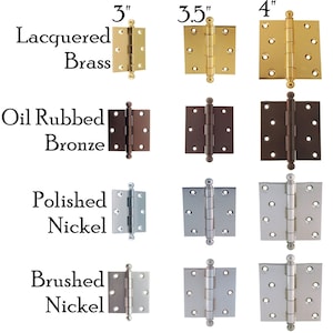 Heavy Duty Door Hinge With Ball Tips Swaged Old Style Architectural ...