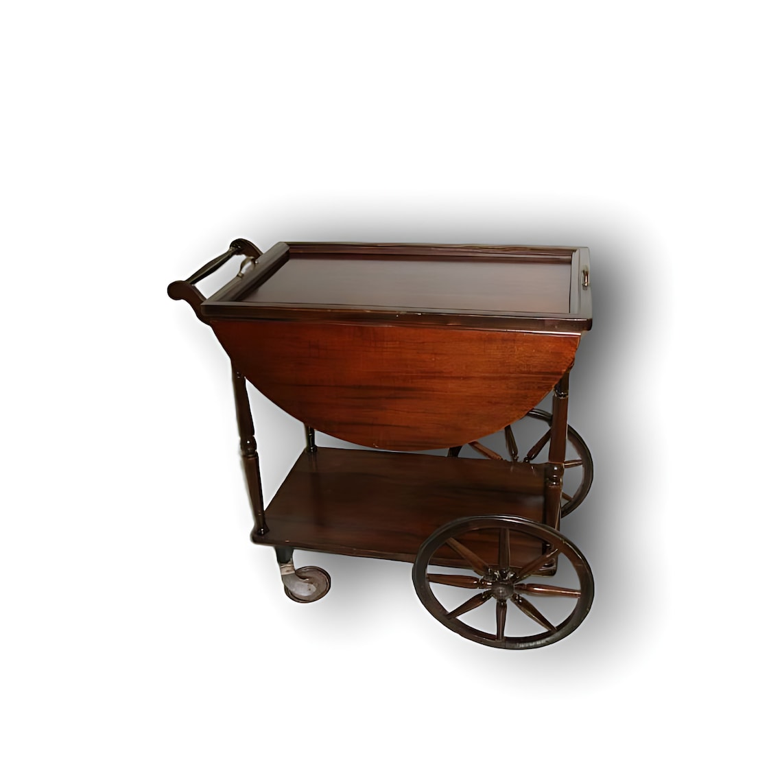 Tea Cart Wheel Replacement Rubber Vintage Trolley Mid Century Bar ...