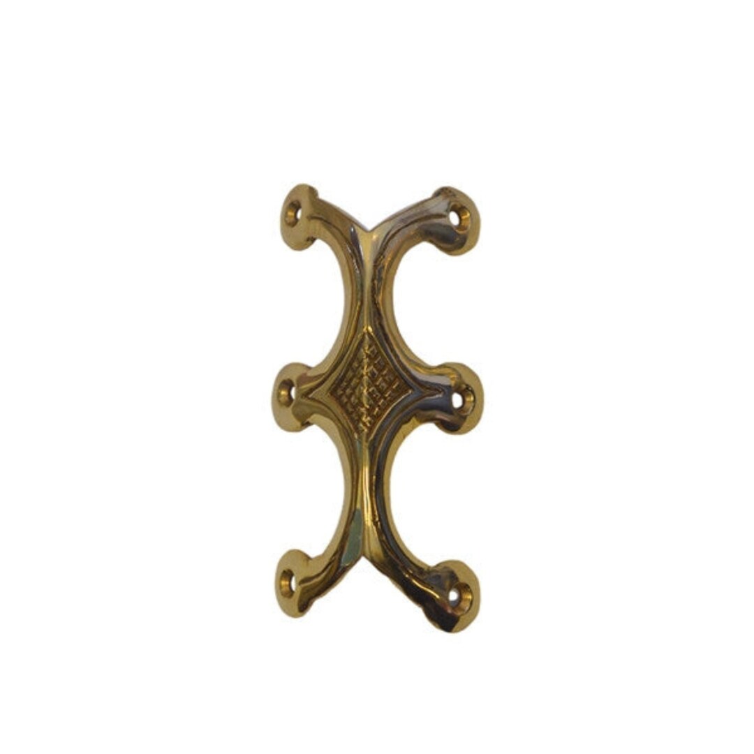 Trunk Edge Clamp, Triple Legged - Cast Brass - Mounting Fasteners ...
