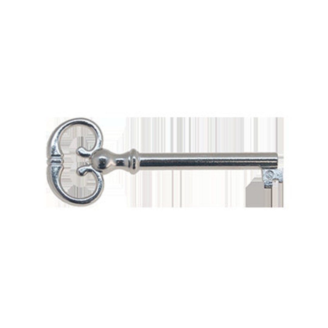 Nickel Victorian Skeleton Key - Etsy